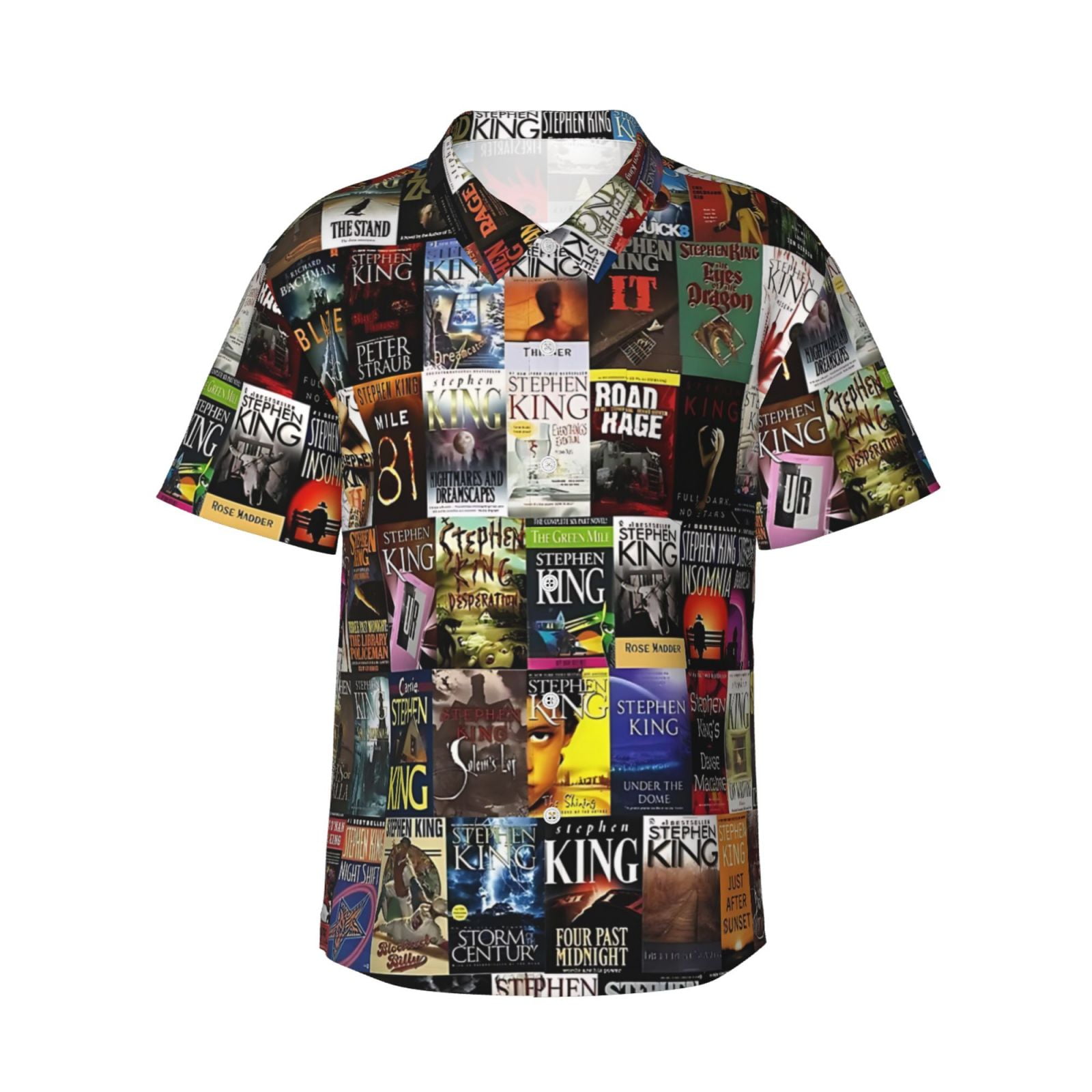 Collection Stephen King Hawaiian Shirt for Men Cartoon Printed Beach ...