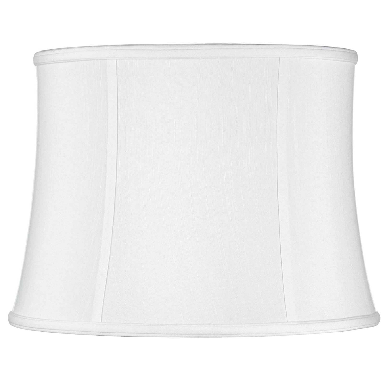 Collection White Medium Drum Lamp Shade 14" Top x 16" Bottom x 12 ...