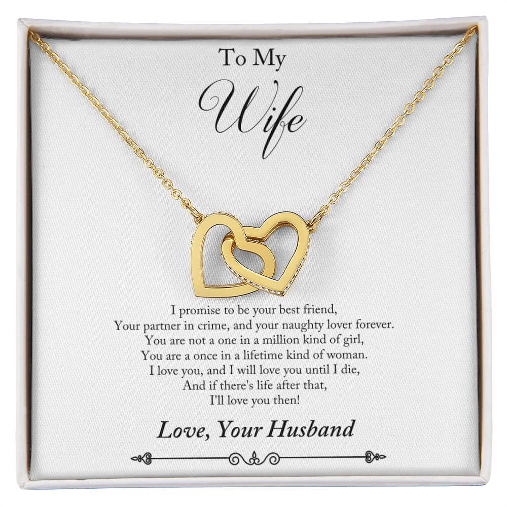 Collection Wife - My Partner In Crime, Interlocking Hearts Necklace ...