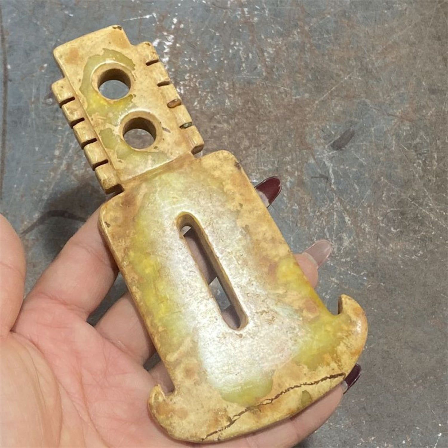 Collection Xiuyu Gaoguyu Carved Jade Pendant Handle Jade Axe - Walmart.com