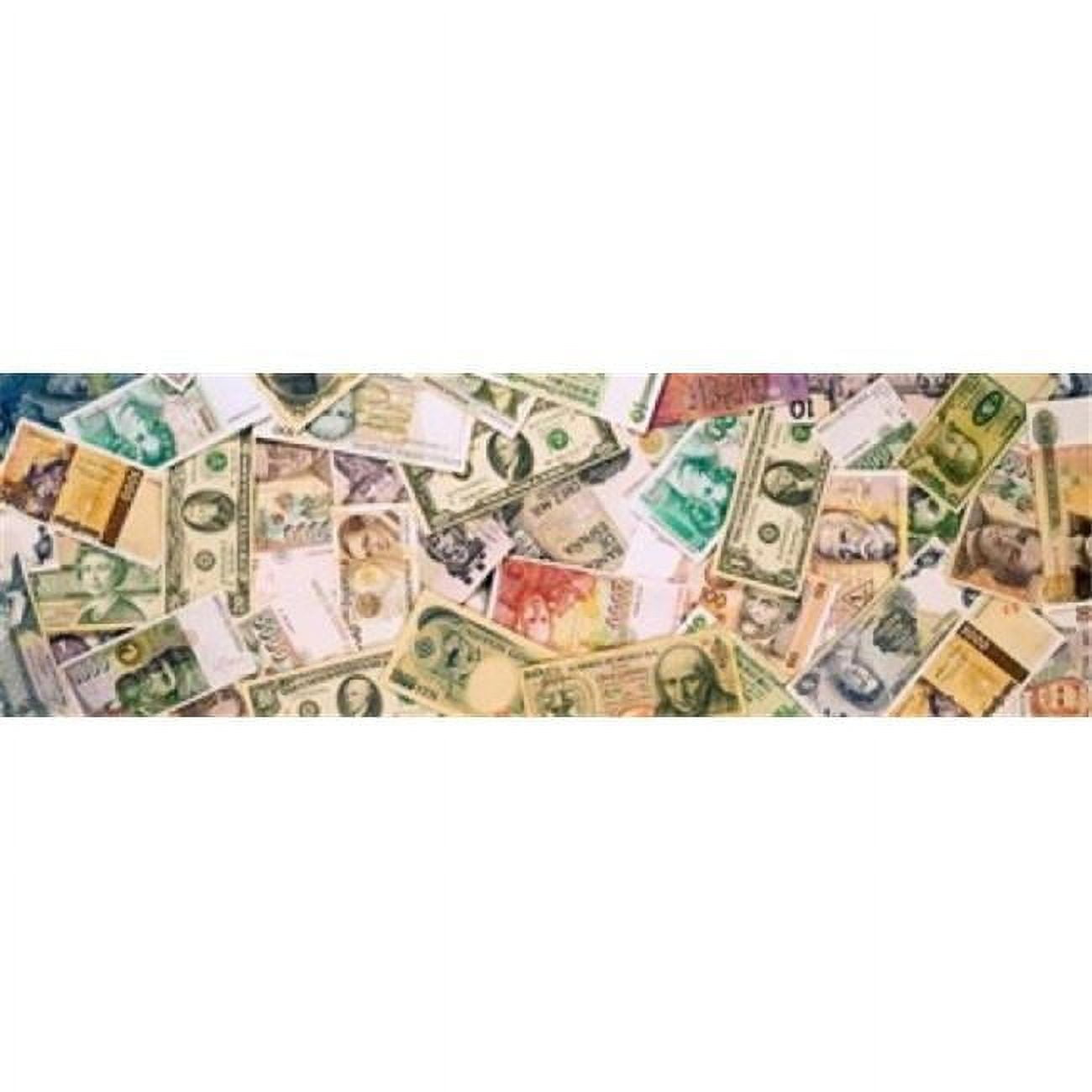 Collection of Currencies of Various Countries Poster Print, 36 x 12 ...