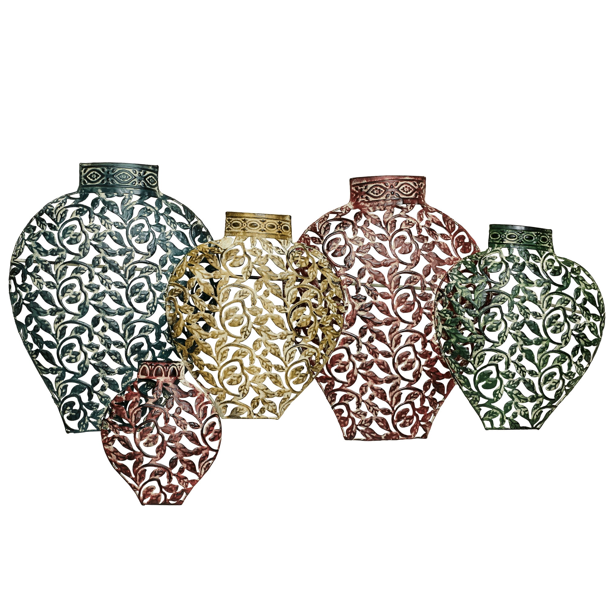 Collection of Vases Wall Art Multi Jewel - Walmart.com