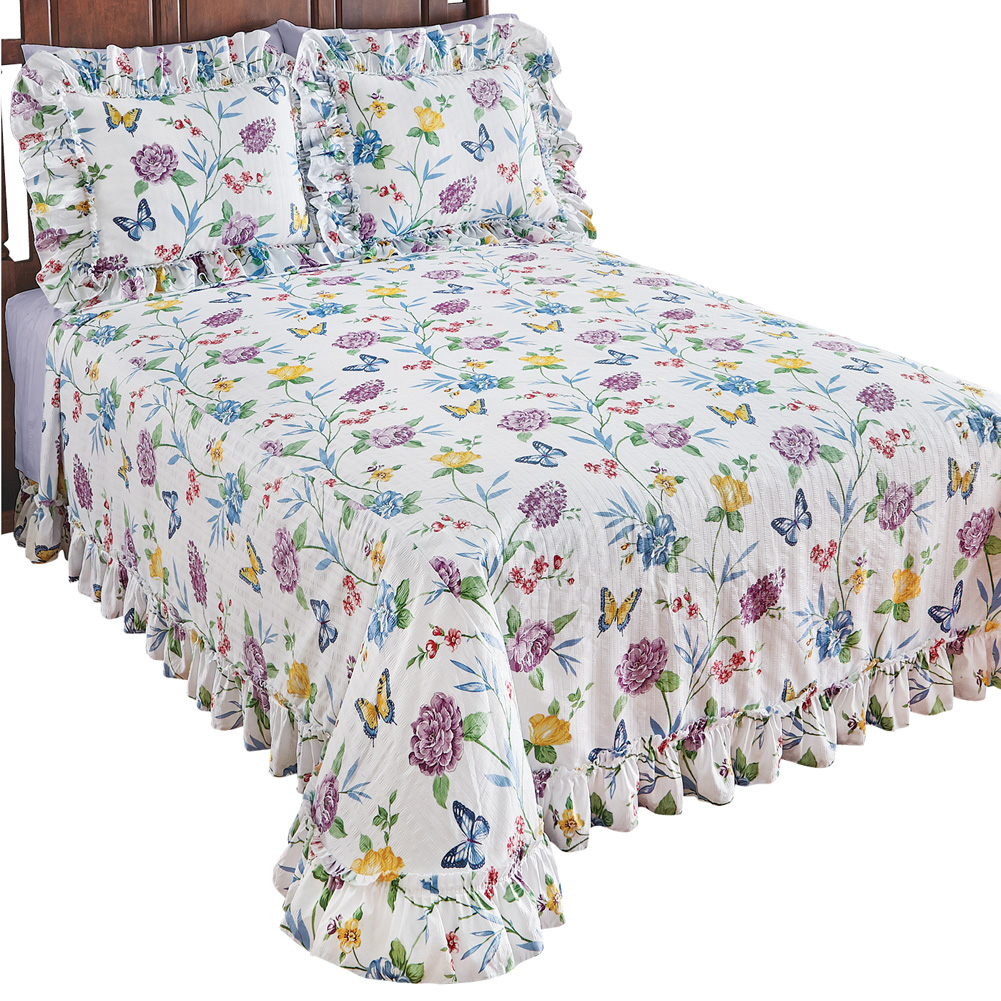 KINGSTON TUFTED FLORAL CHENILLE BEDSPREAD, ALL COTTON - Walmart.com