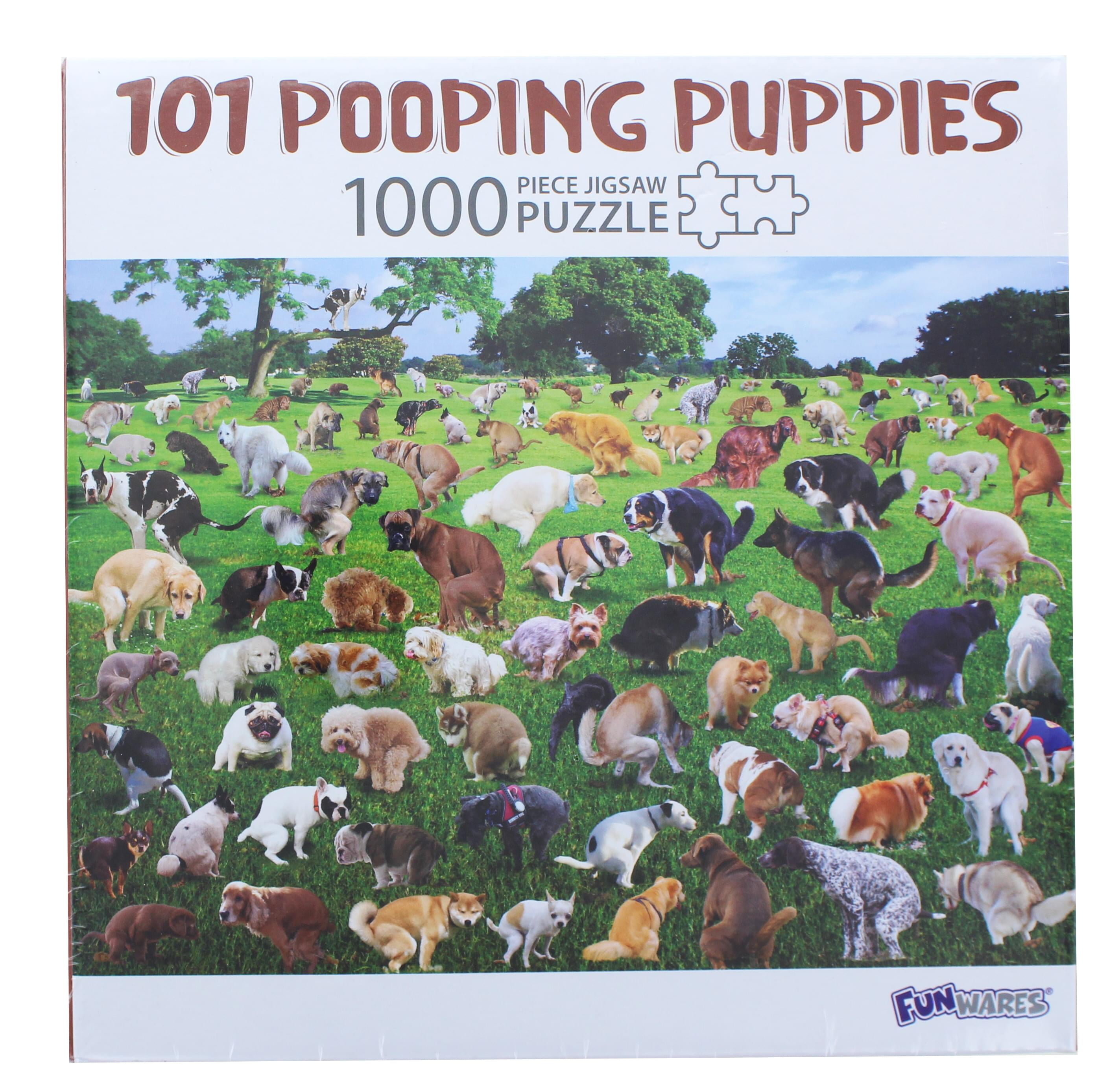 UT Brands, 101 Pooping Puppies Jigsaw Puzzle, 1000 Pieces, Fun Humor ...