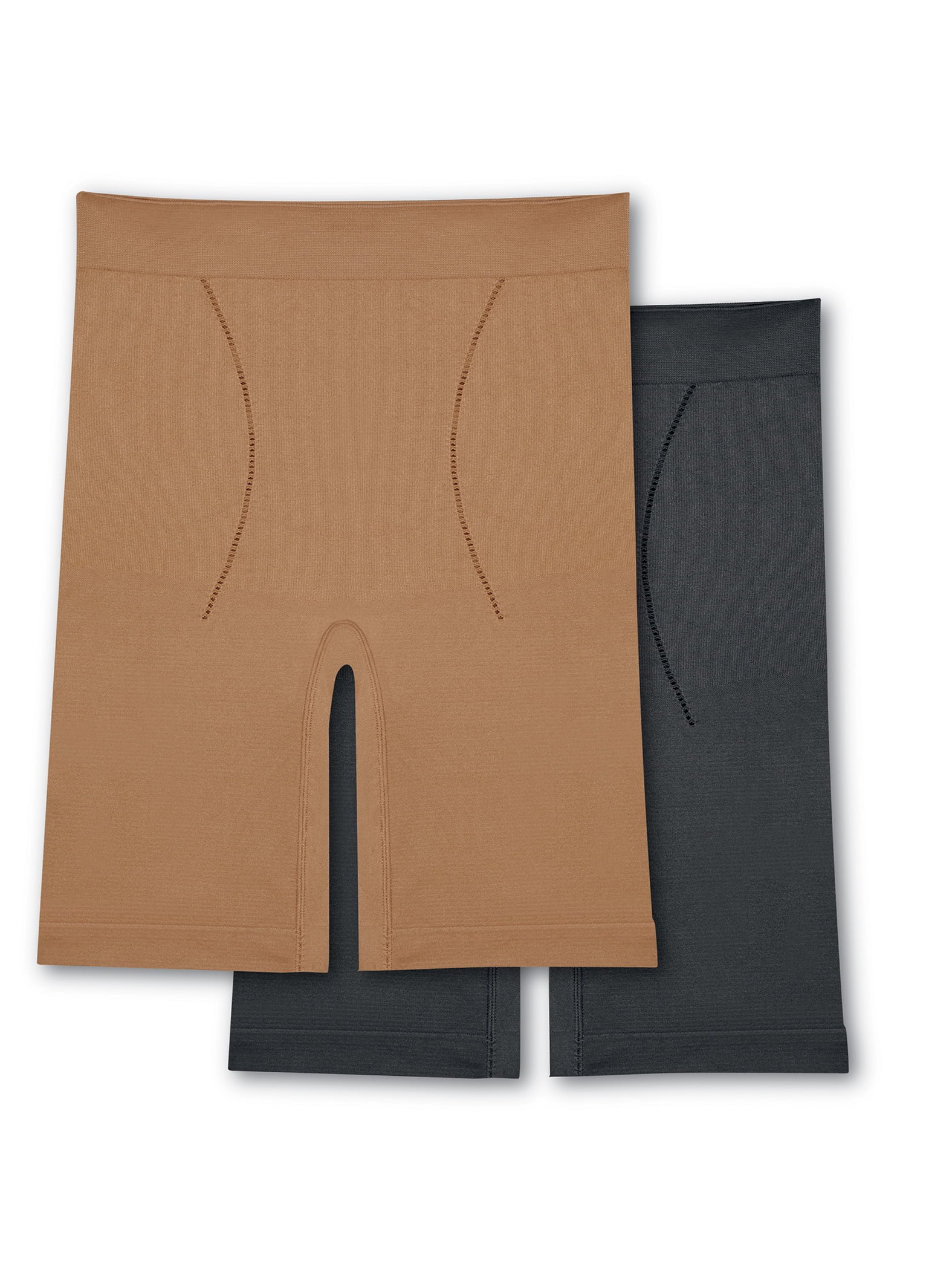 Collections Etc 2-Pack Instant Shaping Tummy, Hip, and Thigh Shaper ...