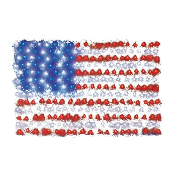 Lighted American Flag