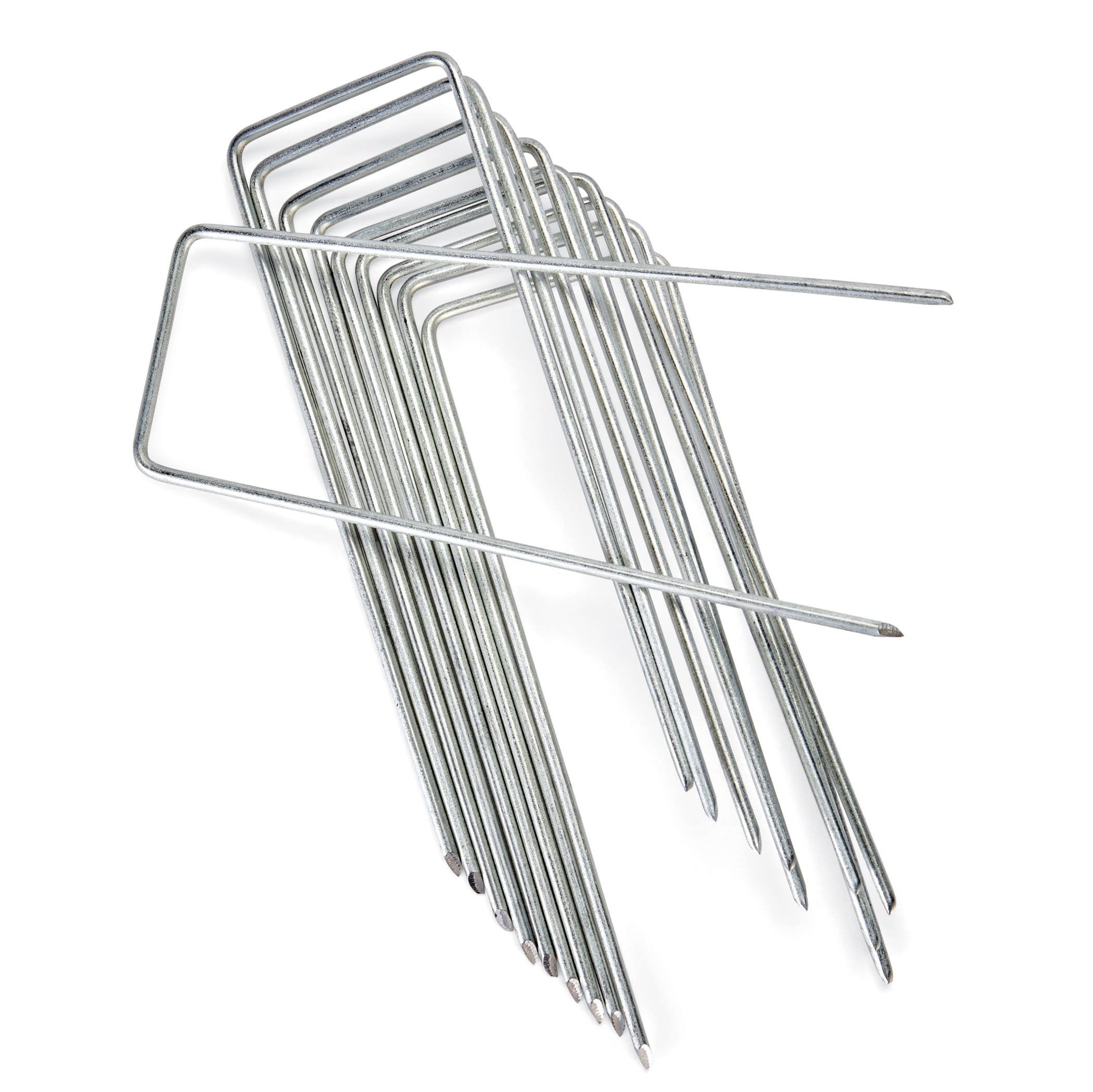 Collections Etc 6-Inch U-Shaped Metal Garden Stakes - Set of 50 ...