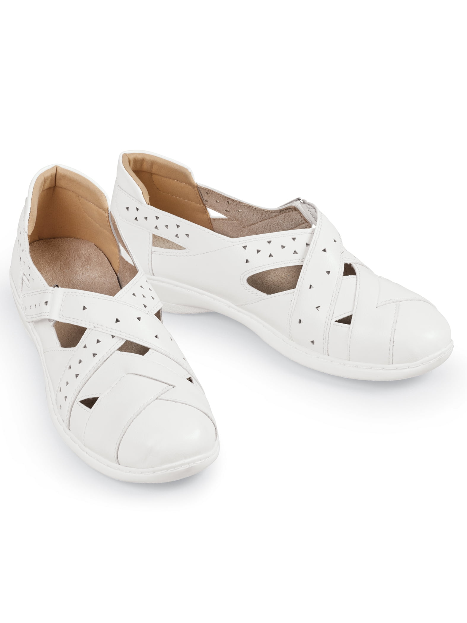 Collections Etc Adjustable Cross-Over Perforated Design Comfortable ...