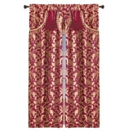 Collections Etc Insulated Scrolling Design Sheer Window Curtain Set ...