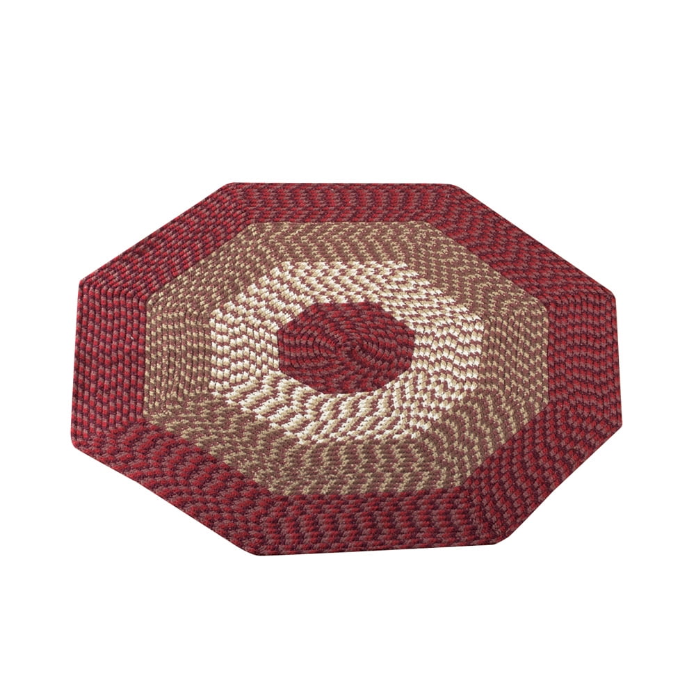 Collections Etc Alpine Braided Home Area Carpet, 3-Tone, Versatile for ...