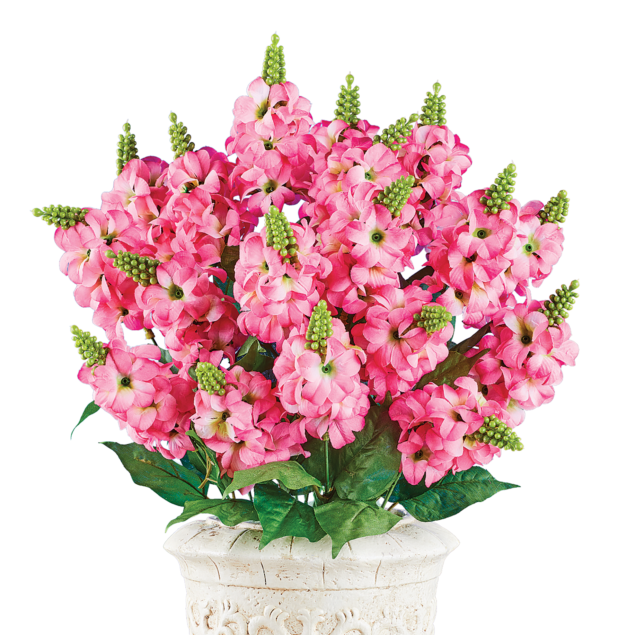 Collections Etc Artificial Snapdragon Floral Bush Bundles - Set of 3 ...