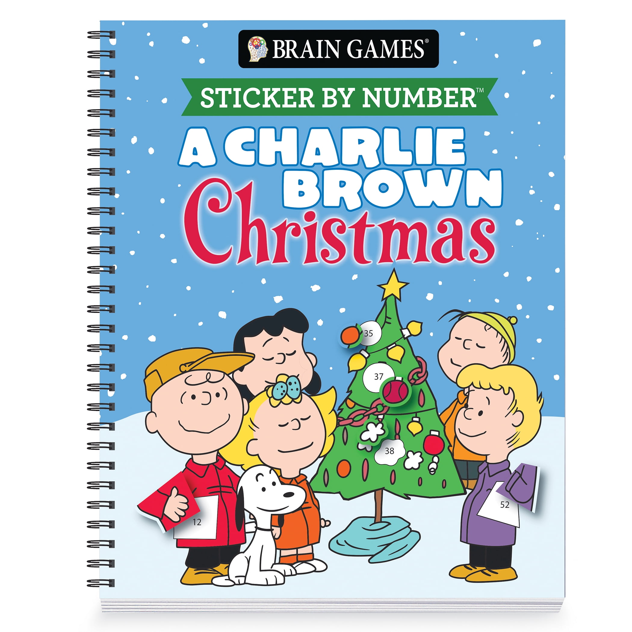Collections Etc Brain Games A Charlie Brown Christmas Sticker-by-Number ...