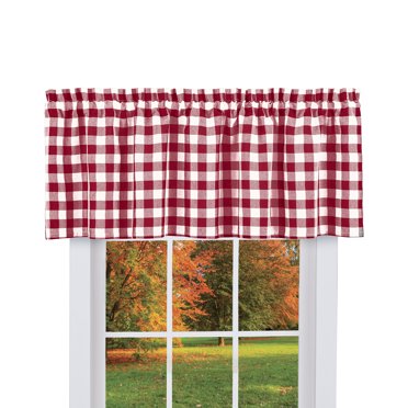 Stacey Ruffled Window Swag Set with Rod Pocket Top - Classic Home Decor ...