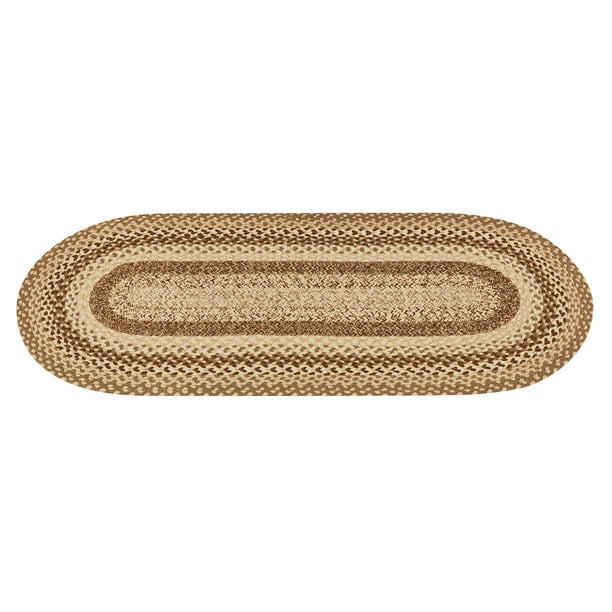 Collections Etc Classic Farmhouse Braided Kitchen Accent Rug - Walmart ...