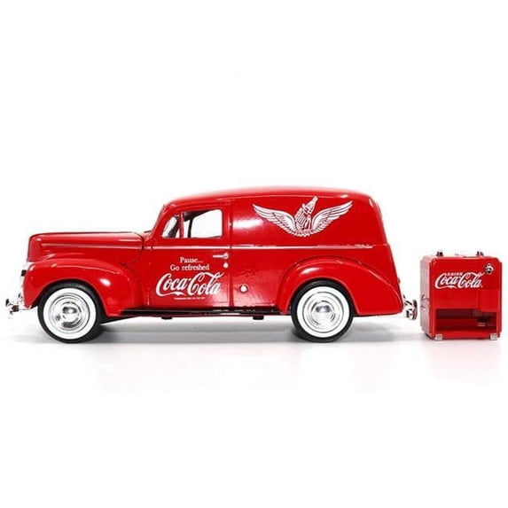 1940 Ford Sedan Cargo Van Red "Pause... Go Refreshed Coca-Cola" w ...