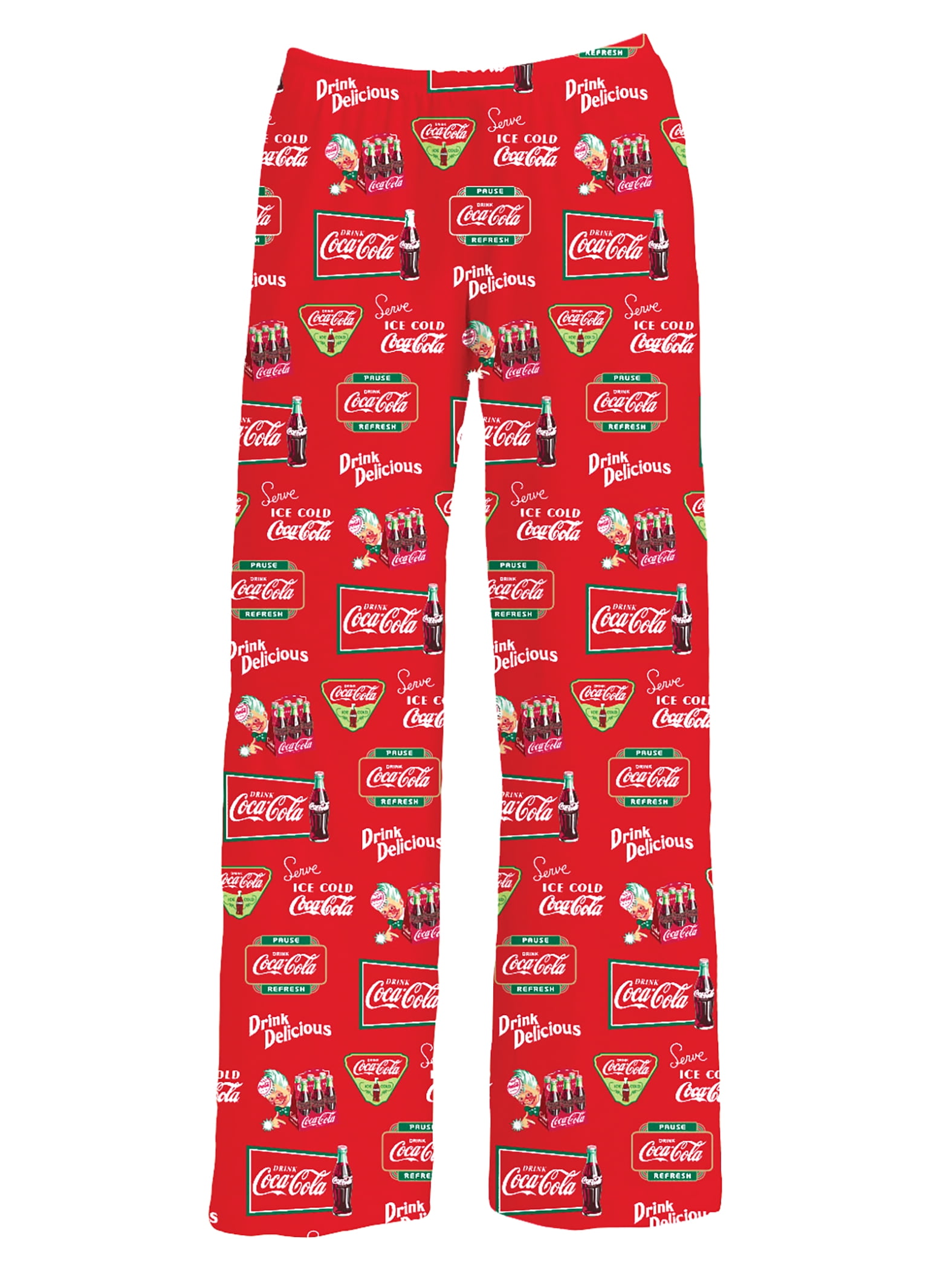 Collections Etc Coca-Cola Retro Pattern Elasticized Waist Drawstring ...
