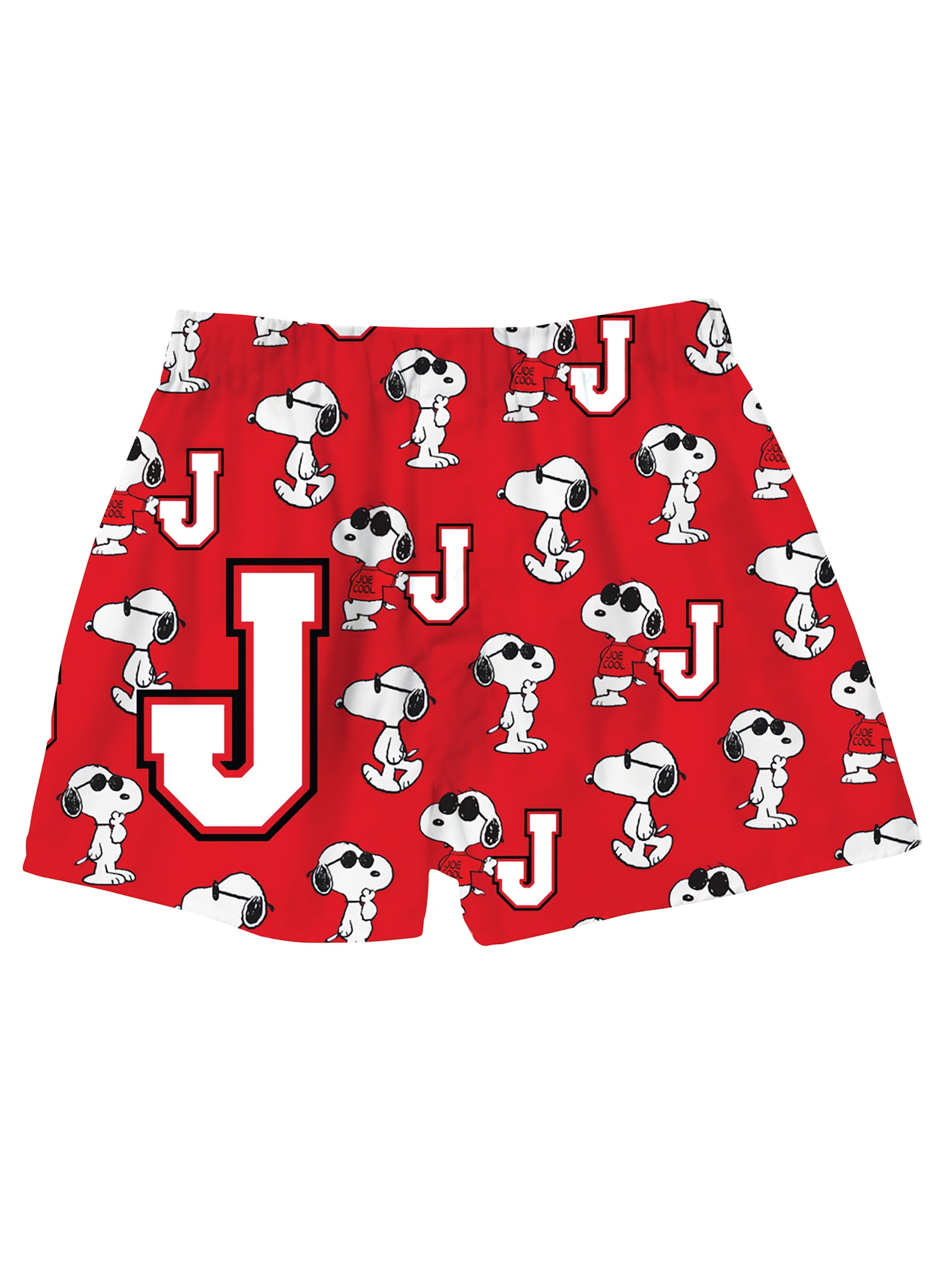 Collections Etc Comfy Red J Elasticized Waist Boxers - Walmart.com
