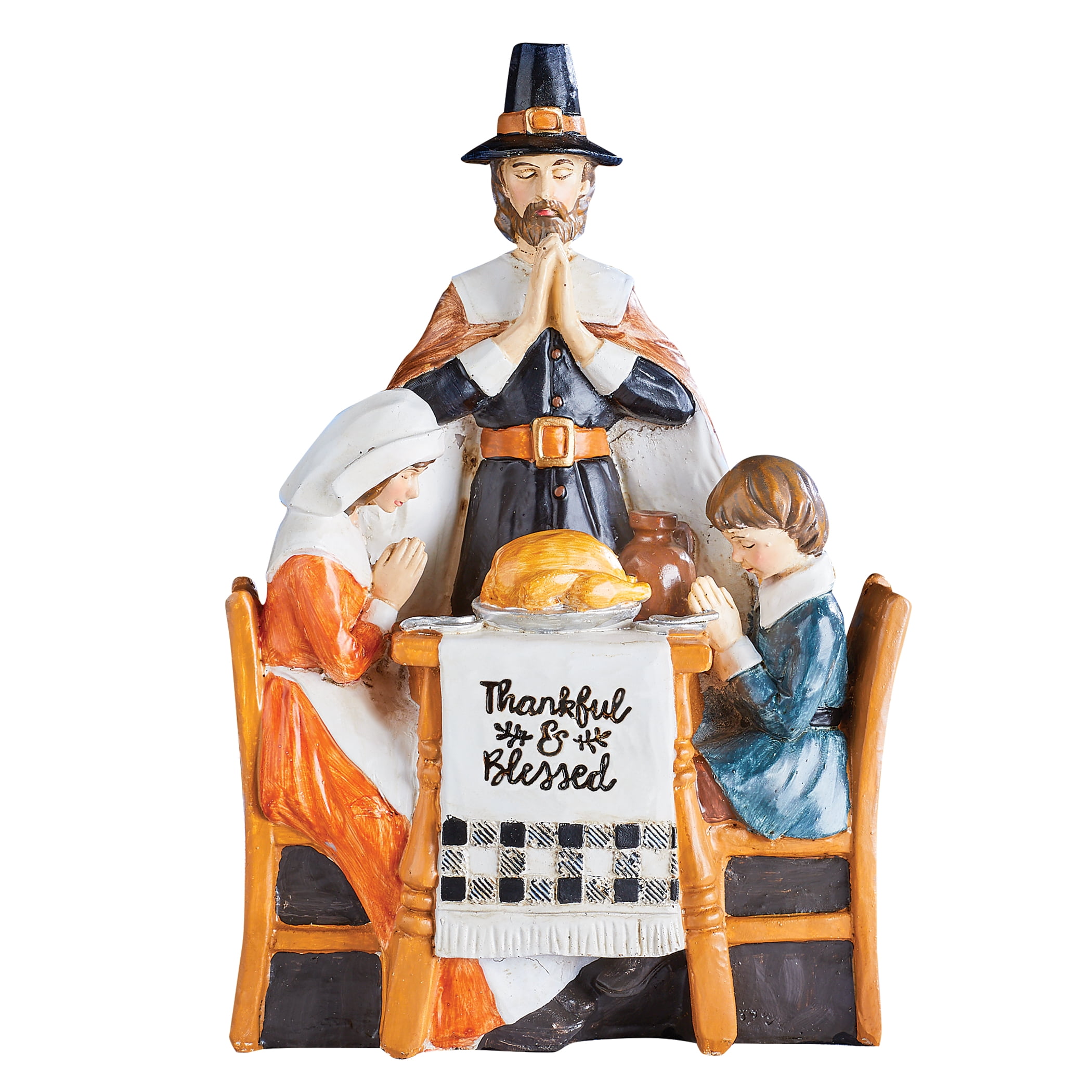 Collections Etc Hand-Painted Thanksgiving Tabletop Figurine - Walmart.com