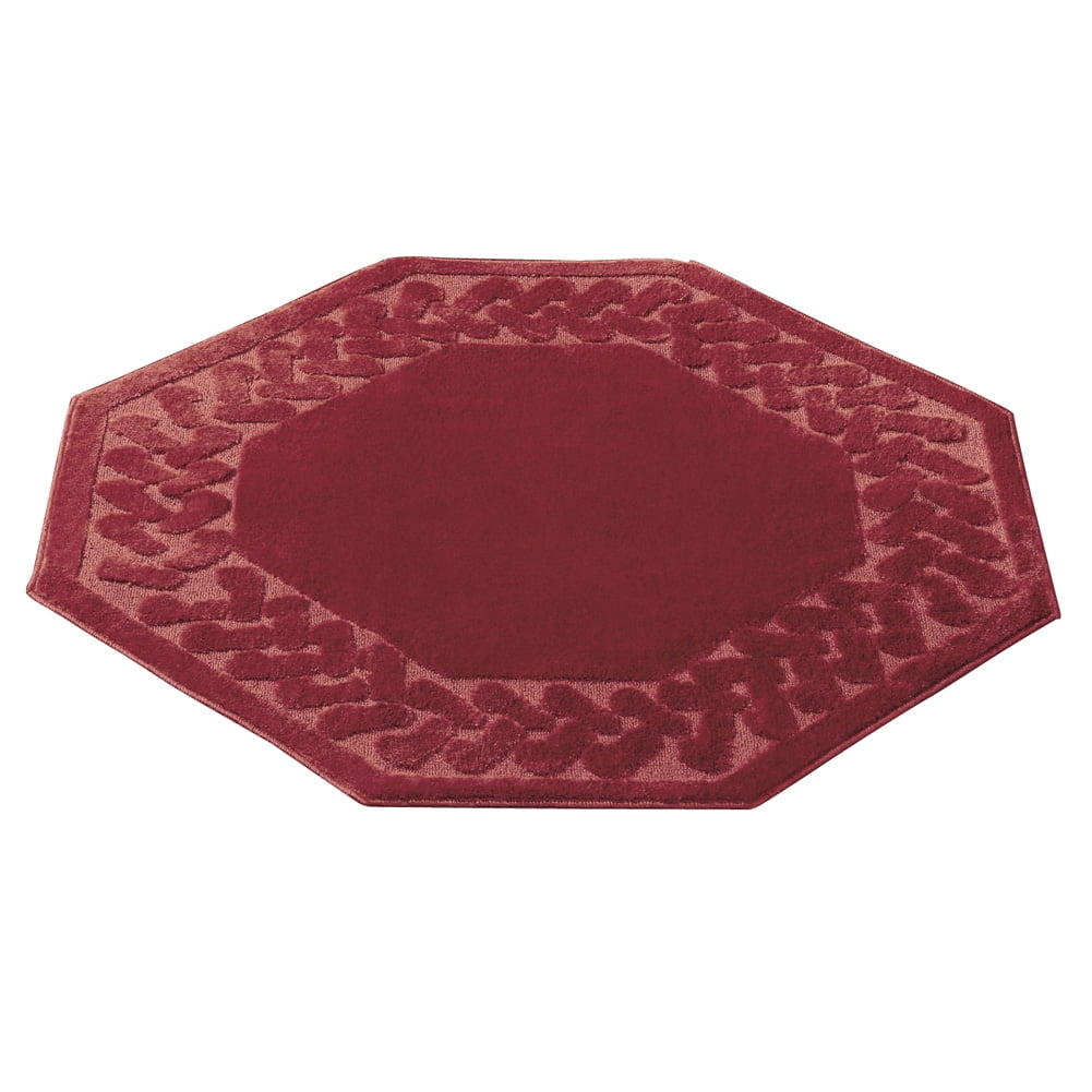 Collections Etc Herringbone Carpeted Runner Rug, Solid-Colored with ...