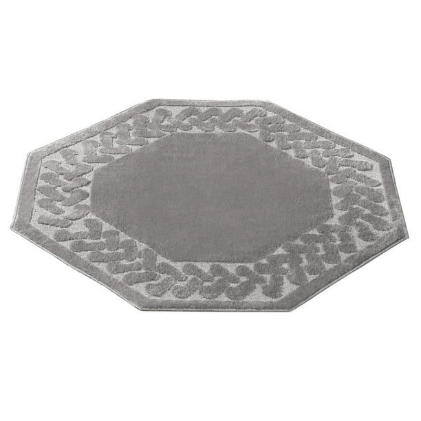 Collections Etc Herringbone Trim Skid-Resistant Backing Accent Rugs ...