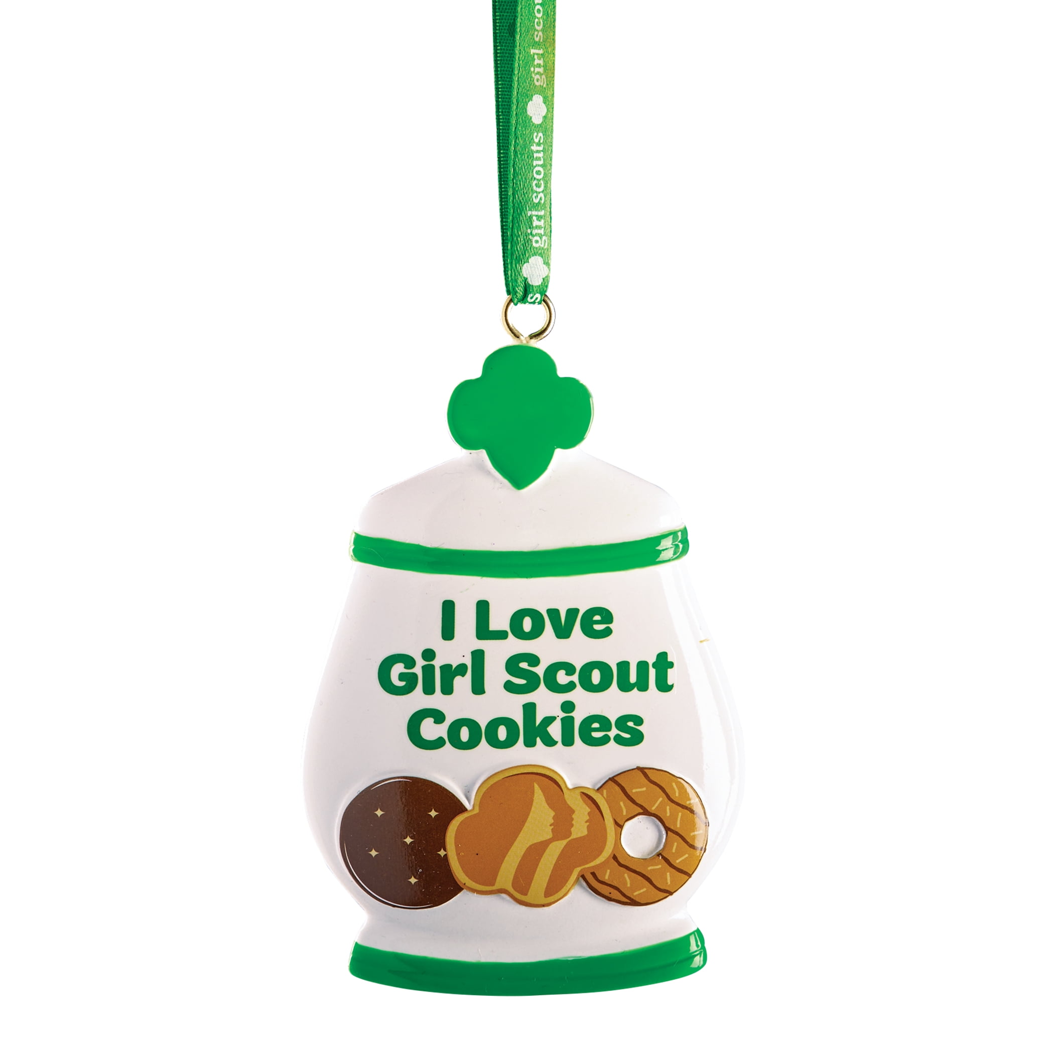 Collections Etc I Love Girl Scout Cookies Jar Christmas Ornament ...