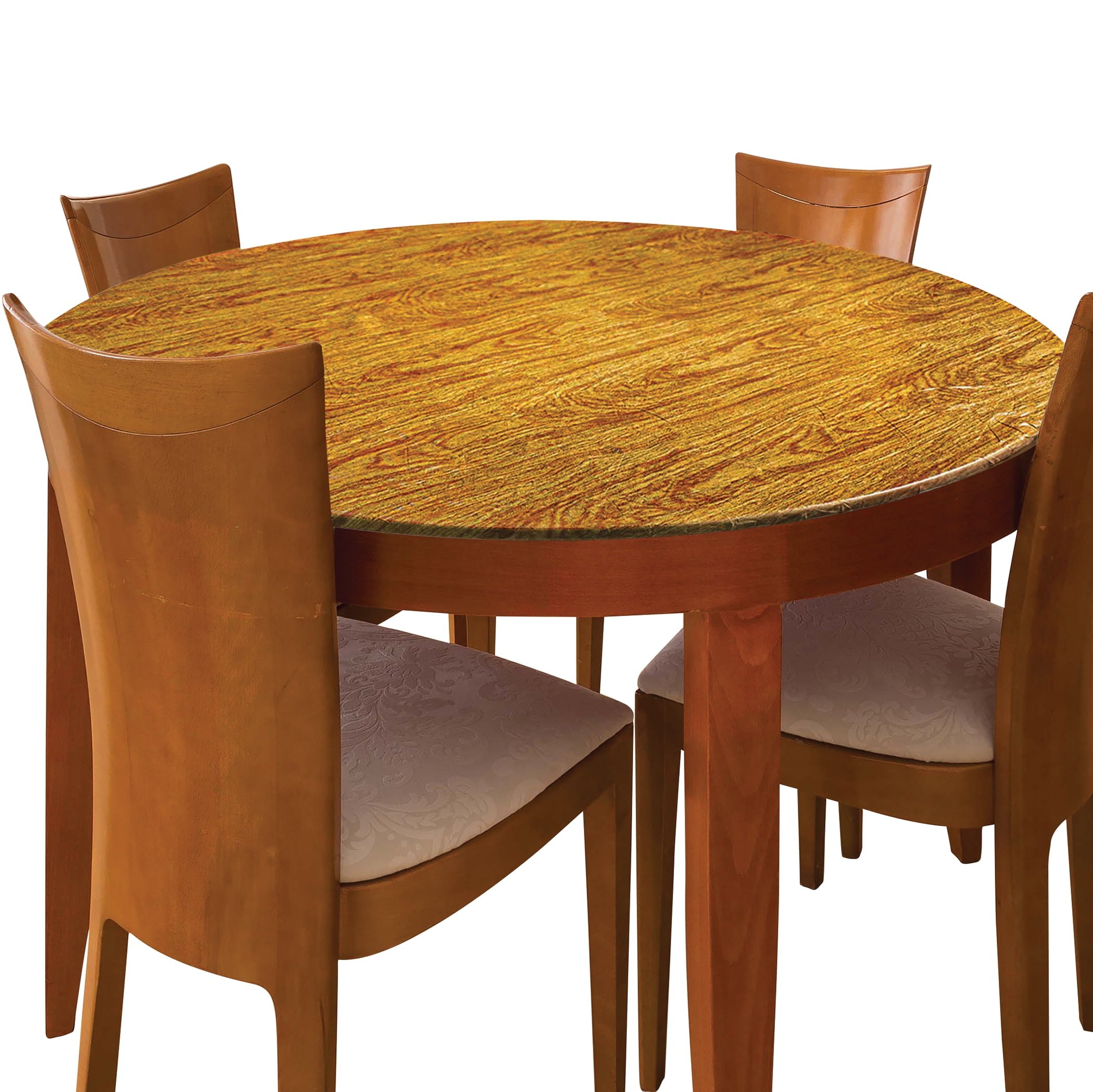 Collections Etc Jobar Decorative Stretch Table Cover (Wood) - Walmart.com