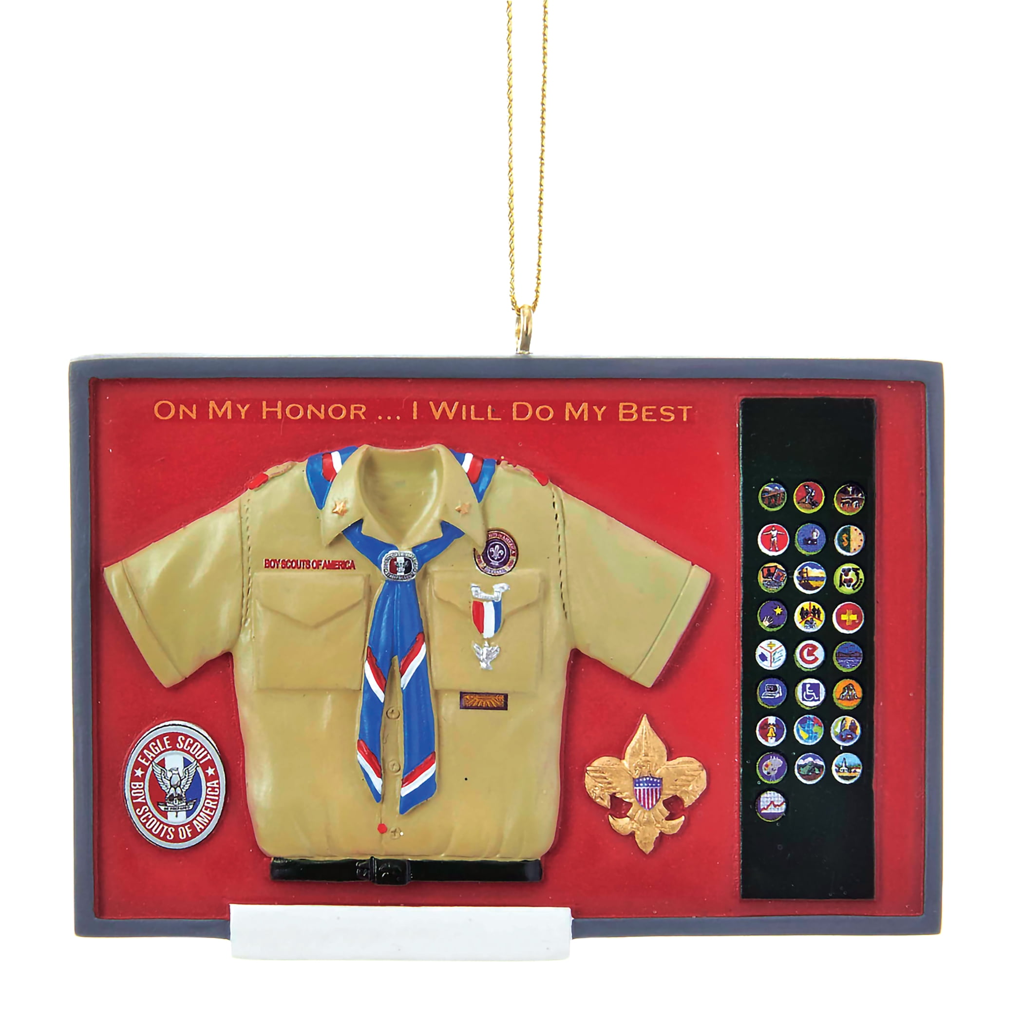 Collections Etc Kurt Adler 2.5" Eagle Scout Shadow Ornament - Walmart.com