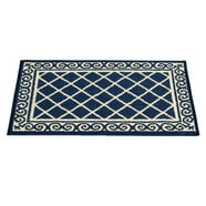 Collections Etc Jacquard Scroll Design Skid-Resistant Accent Rug ...