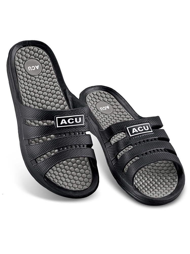 Collections Etc Lightweight Massaging Comfort Waterproof Slides - Helps ...