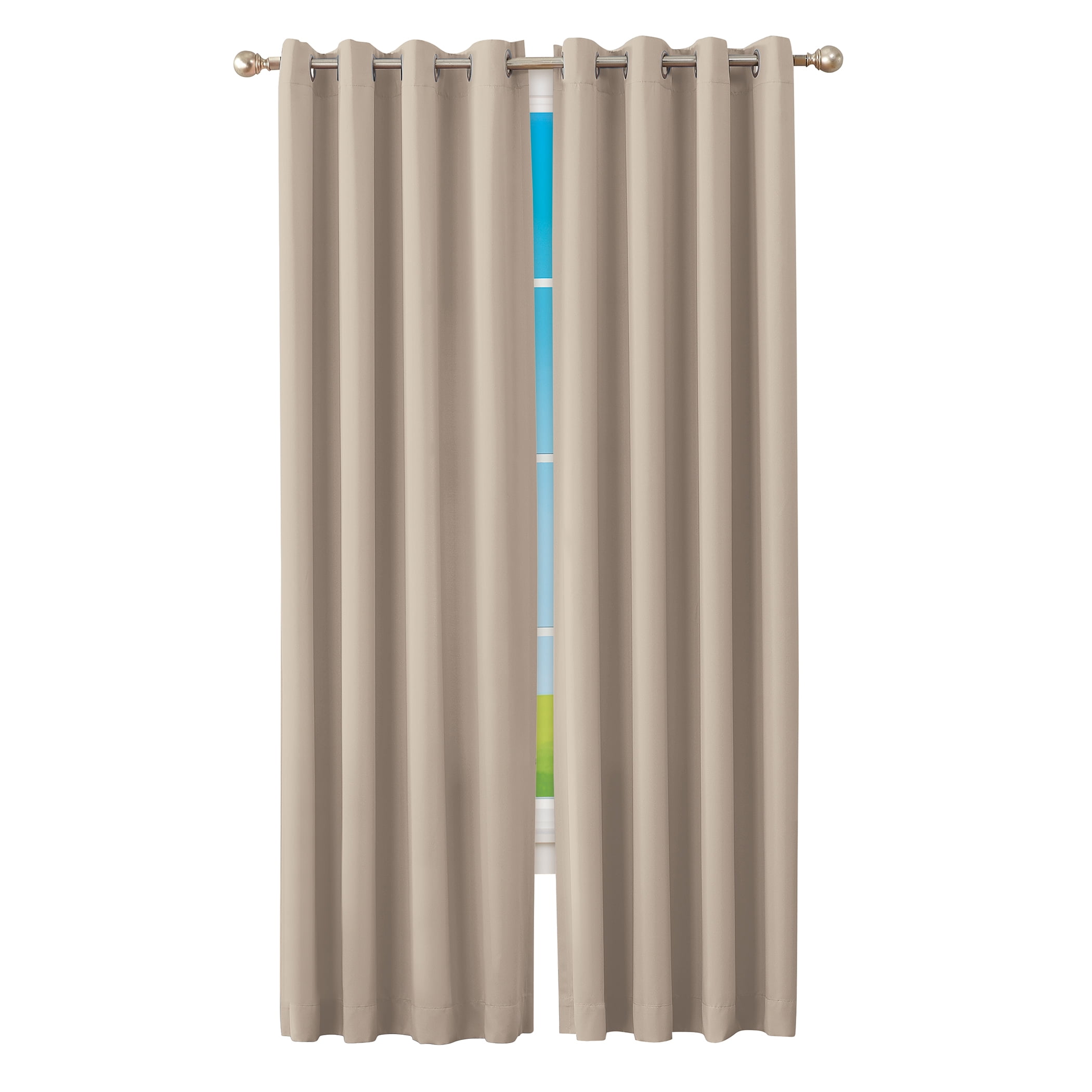 Collections Etc Madison Room Darkening Energry-Saving Curtain Panel ...
