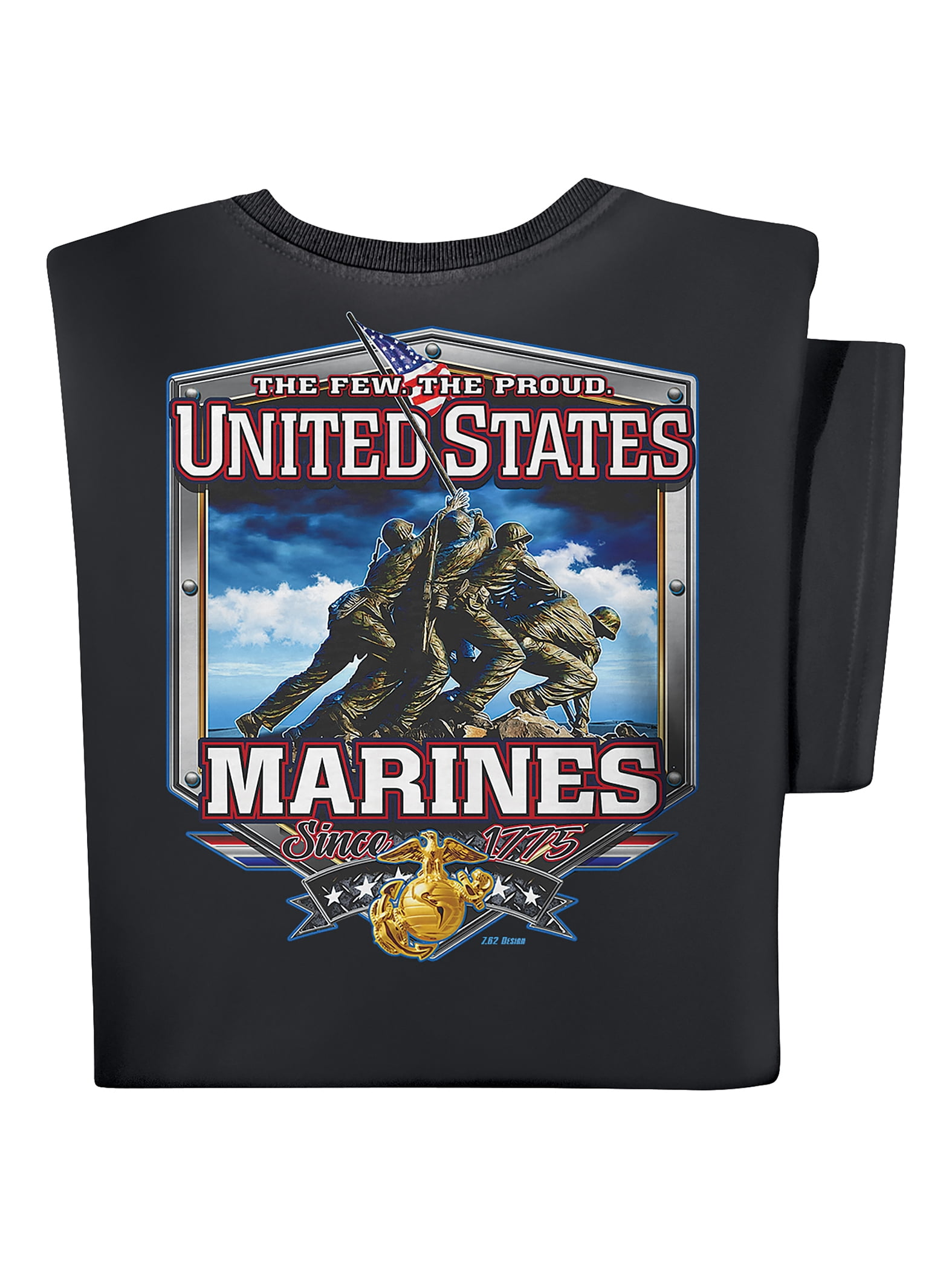 Collections Etc Military Branch Shield Short Sleeve Graphic T-Shirt ...