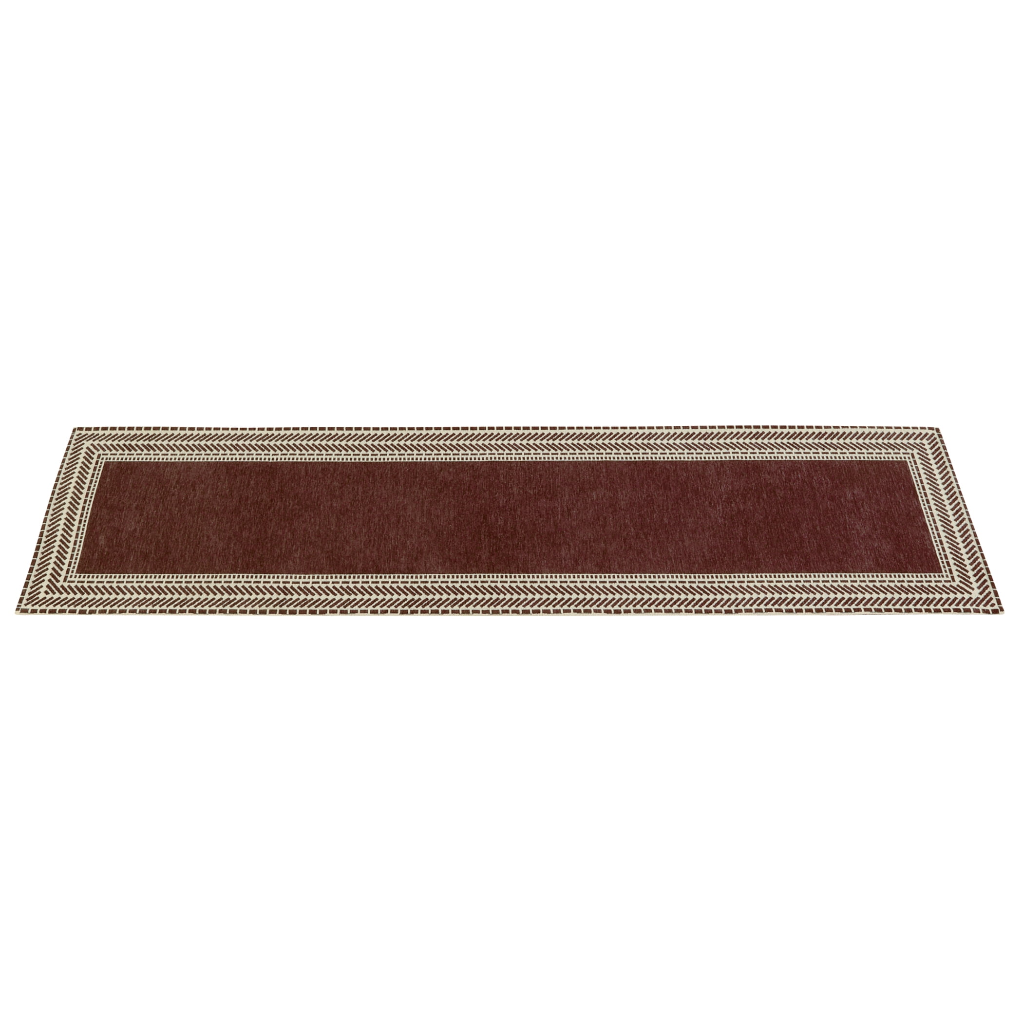 Collections Etc Modern Border Chenille Accent Rug - Walmart.com