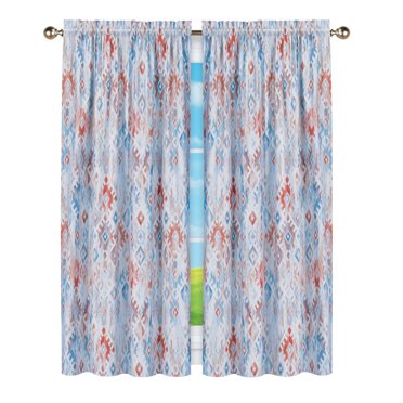 Stacey Ruffled Window Swag Set with Rod Pocket Top - Classic Home Decor ...