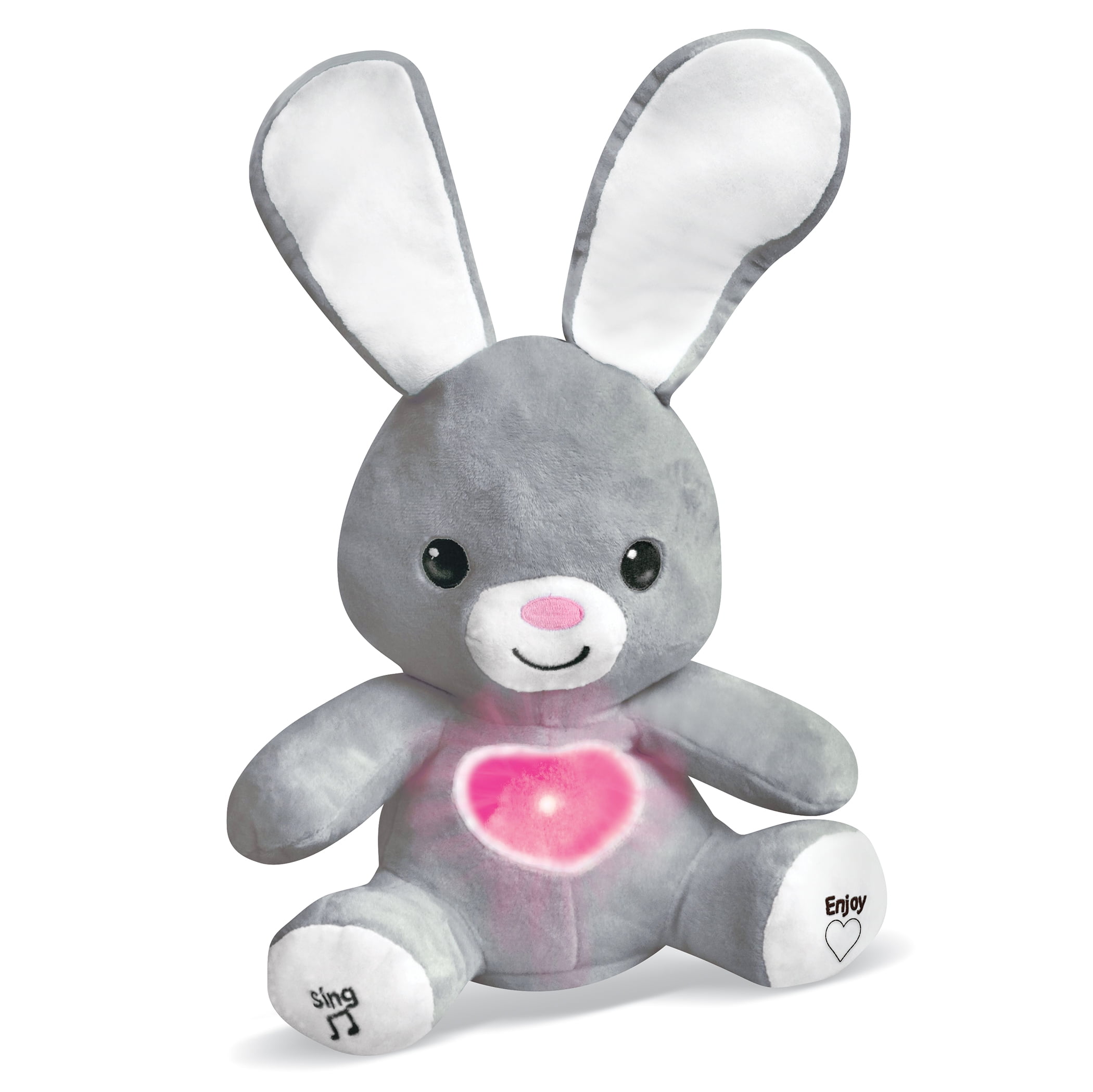 Collections Etc Musical Floppy Eared Peek-a-Boo Bunny with Lights and ...
