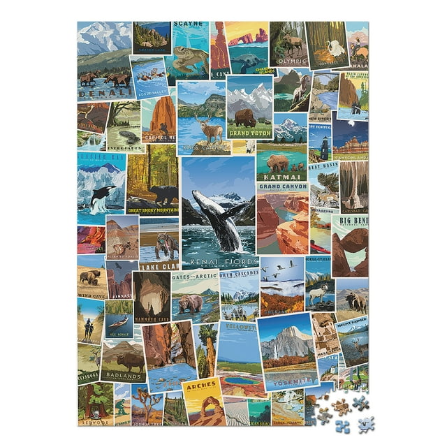 Collections Etc National Parks of America 1,000-Piece Jigsaw Puzzle ...