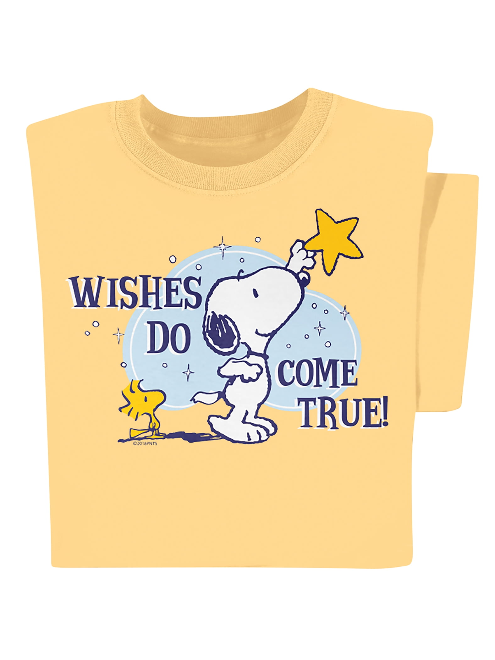 Collections Etc Peanuts Wishes Do Come True Yellow Haze T-Shirt ...