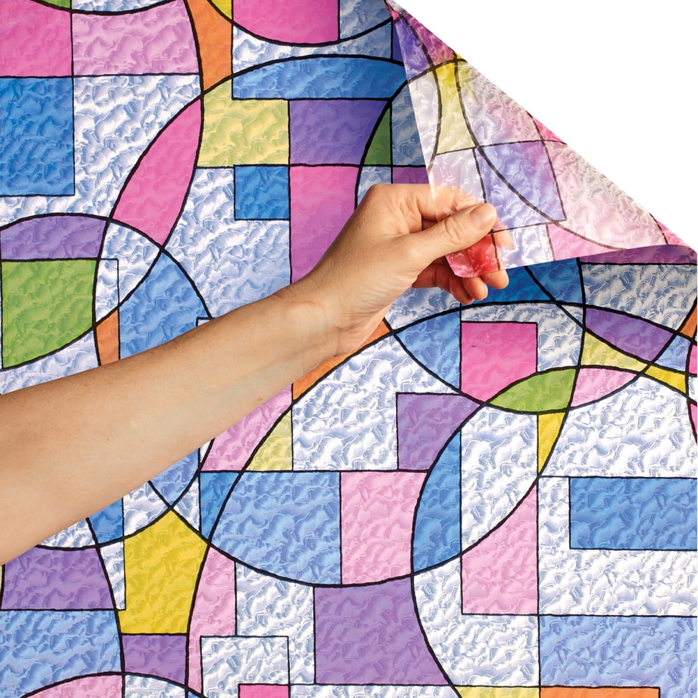 Collections Etc Removable Patterned Cut to Fit Window Static Clings ...