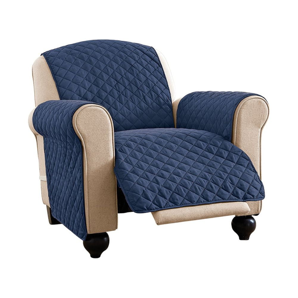 Collections Etc Reversible Quilted Furniture Protector, Spill Resistant ...