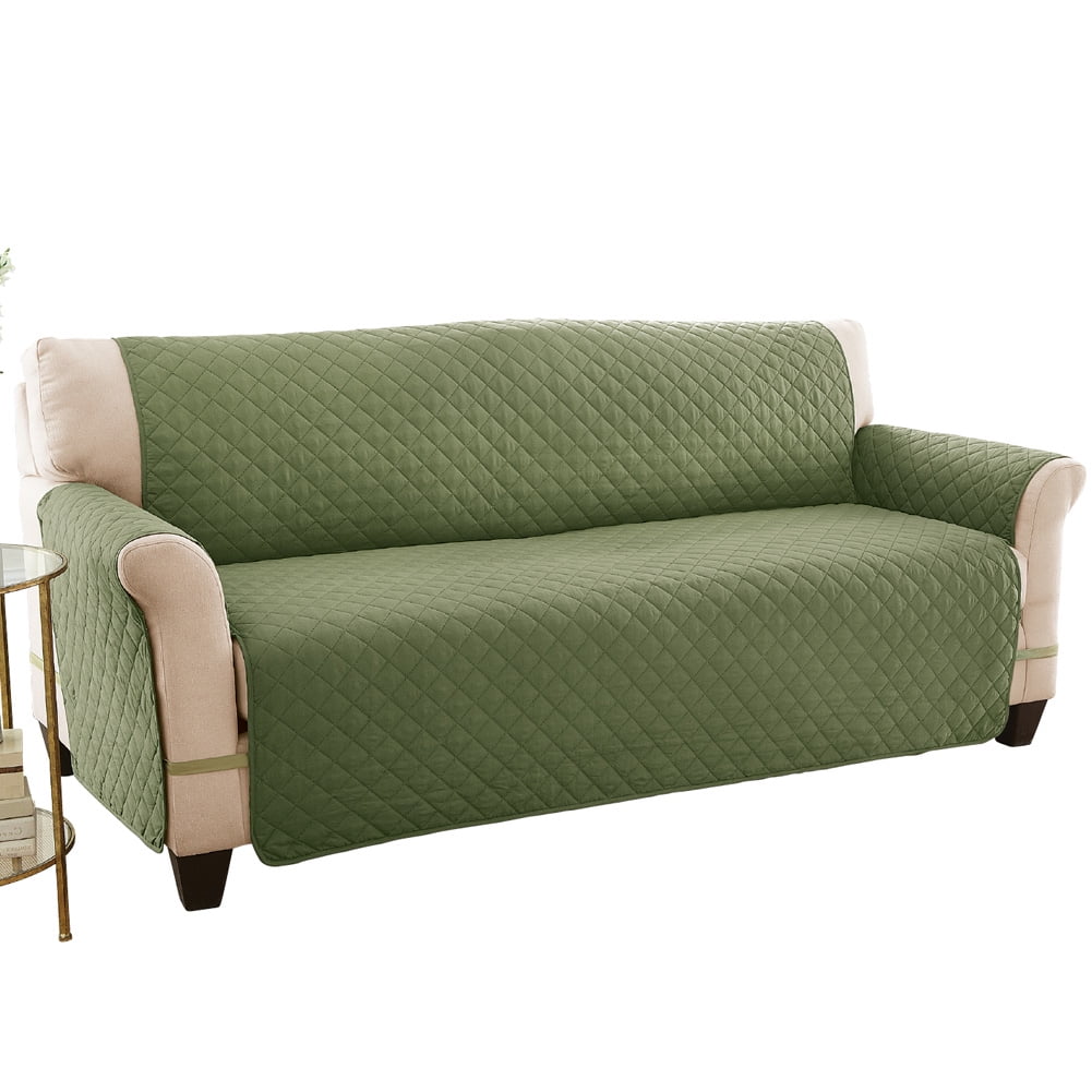 Collections Etc Reversible Spill Resistant Quilted Furniture Protector ...
