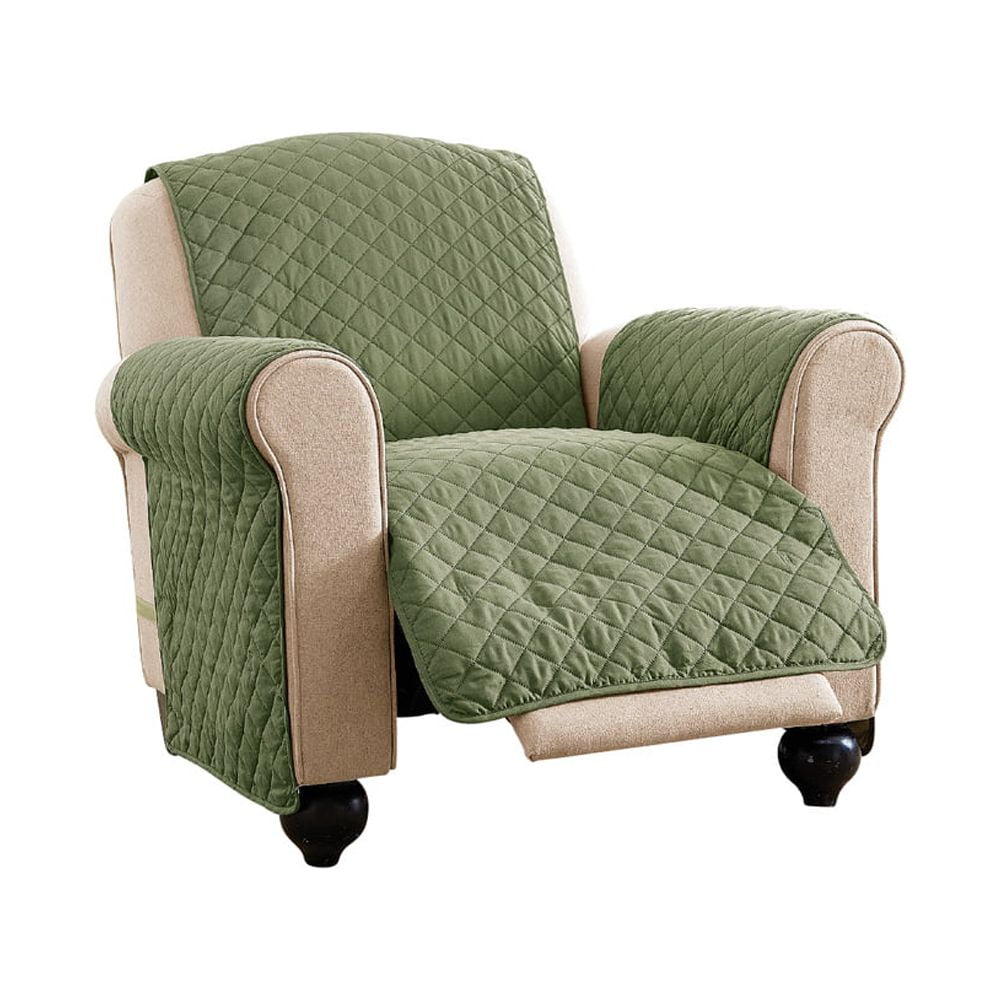 Collections Etc Reversible Spill Resistant Quilted Furniture Protector ...