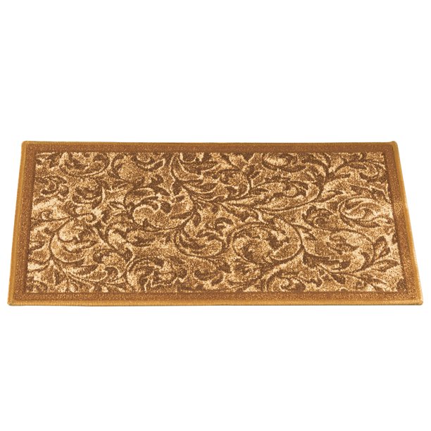 Collections Etc Siena Elegant Scrolling Leaf Design Accent Rug ...