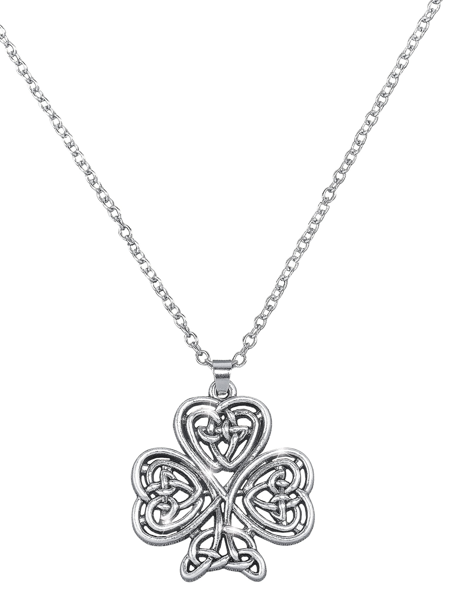 Collections Etc Silver Toned Finish Celtic Tree Pendant Necklace ...