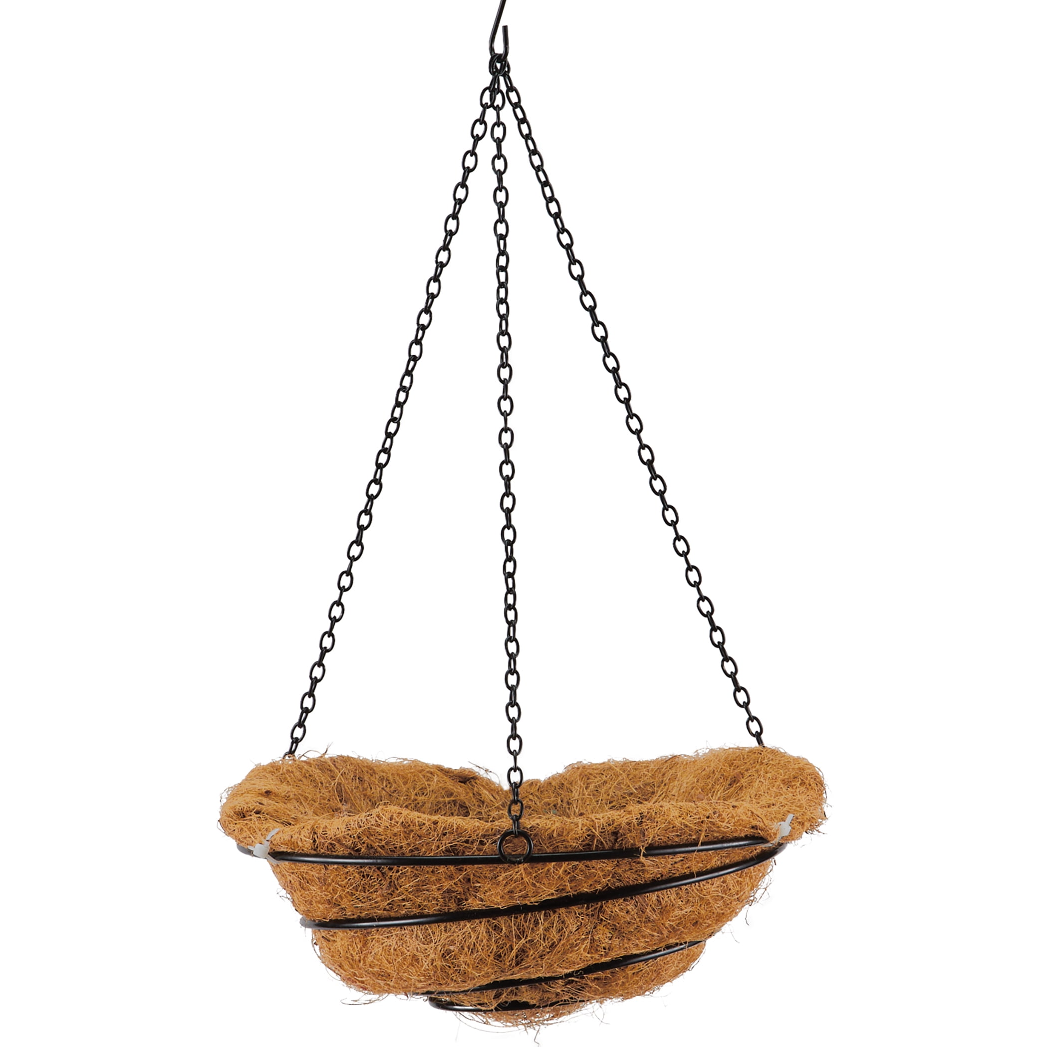 Collections Etc Solar Lighted Butterflies Planter Hook with Coco-Lined ...