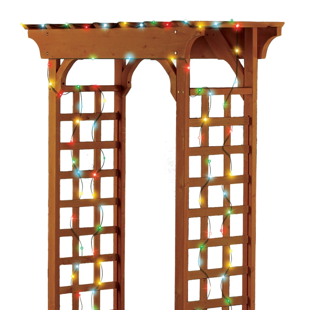 Collections Etc Solar String Lights - Steady & Flashing Modes - Set of ...