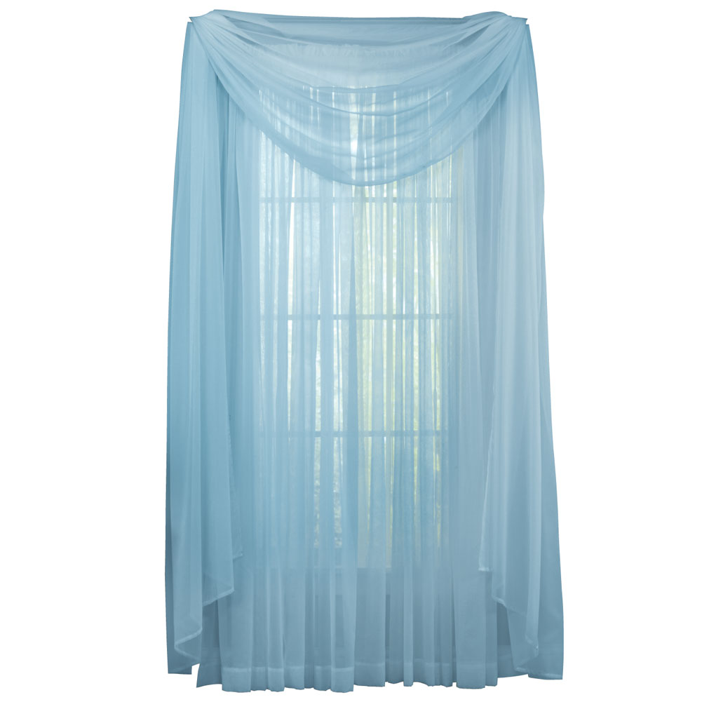 Solid Sheer Window Scarf | Decotex - Walmart.com