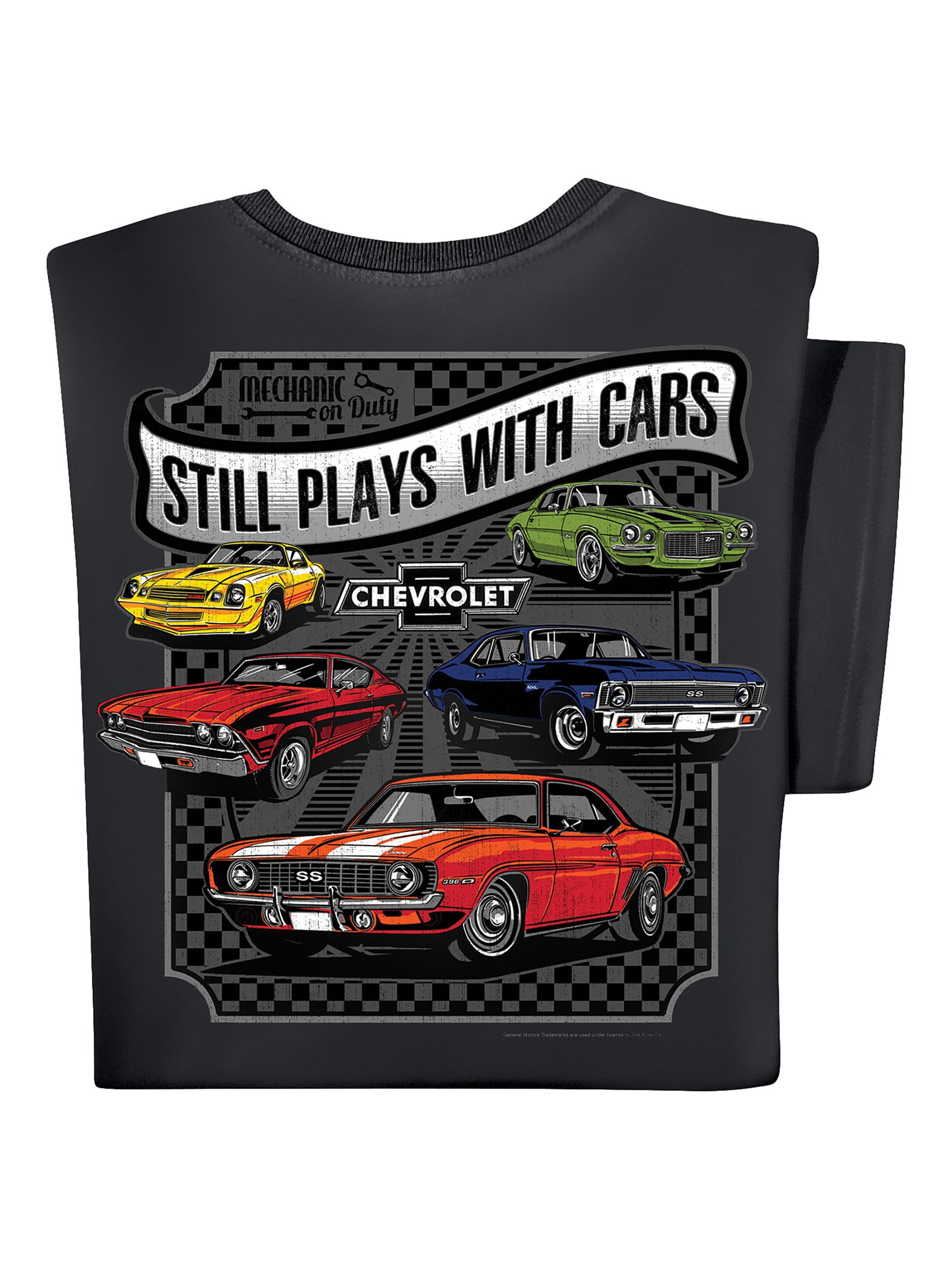 Collections Etc Still Plays with Cars Short Sleeve Graphic Tee ...