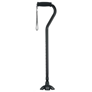 Hugo Adjustable Lightweight Aluminum QuadPod Offset Cane with Ultra ...