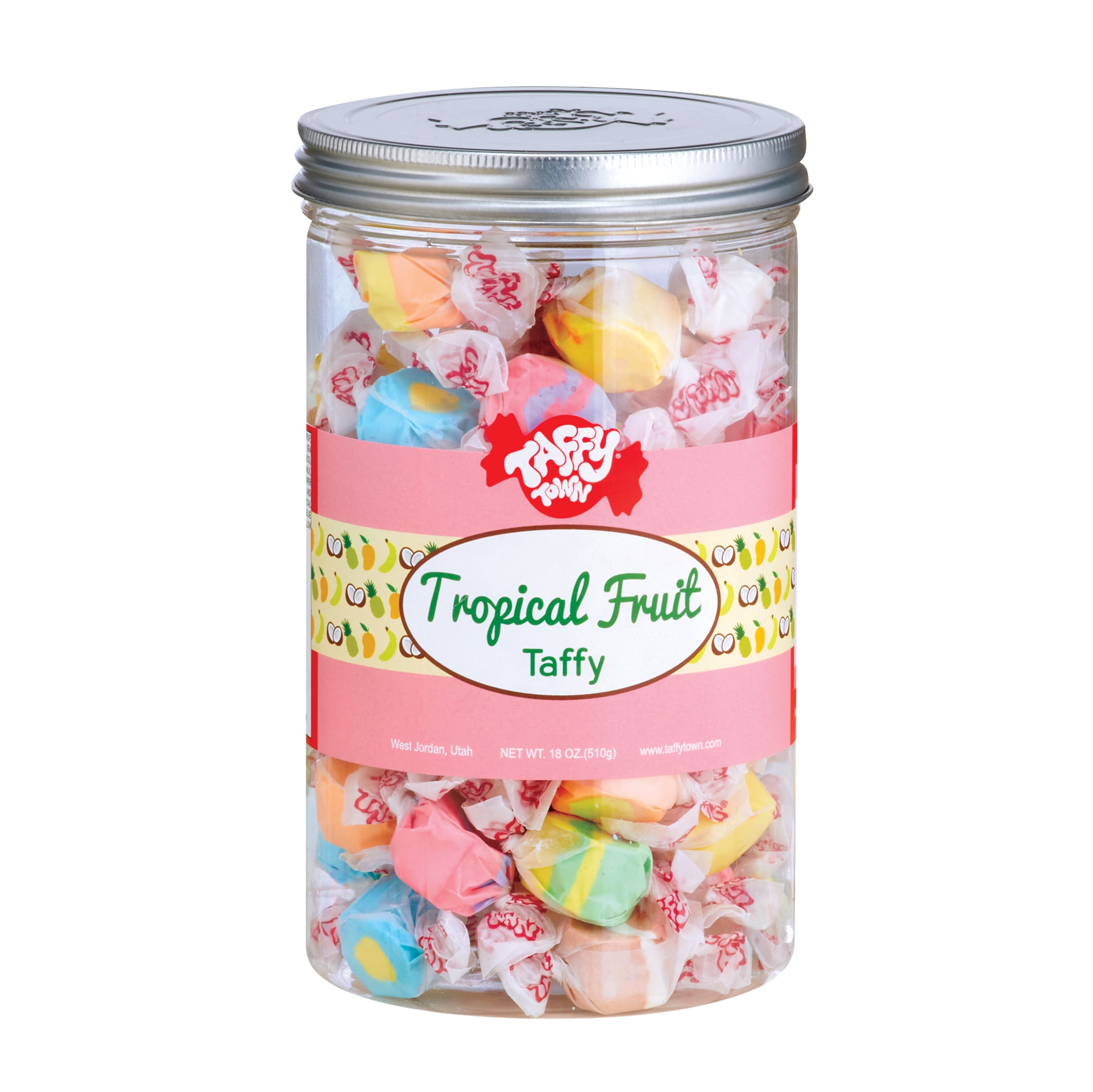 Collections Etc Taffy Town Tropical Fruit Flavored Taffy Candy ...