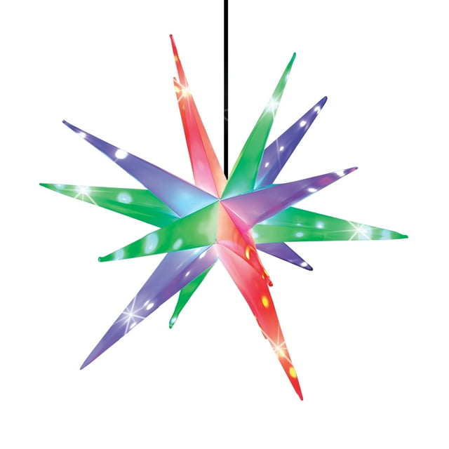 Collections Etc Twinkler Color-Changing LED Lighted Decorative Star ...