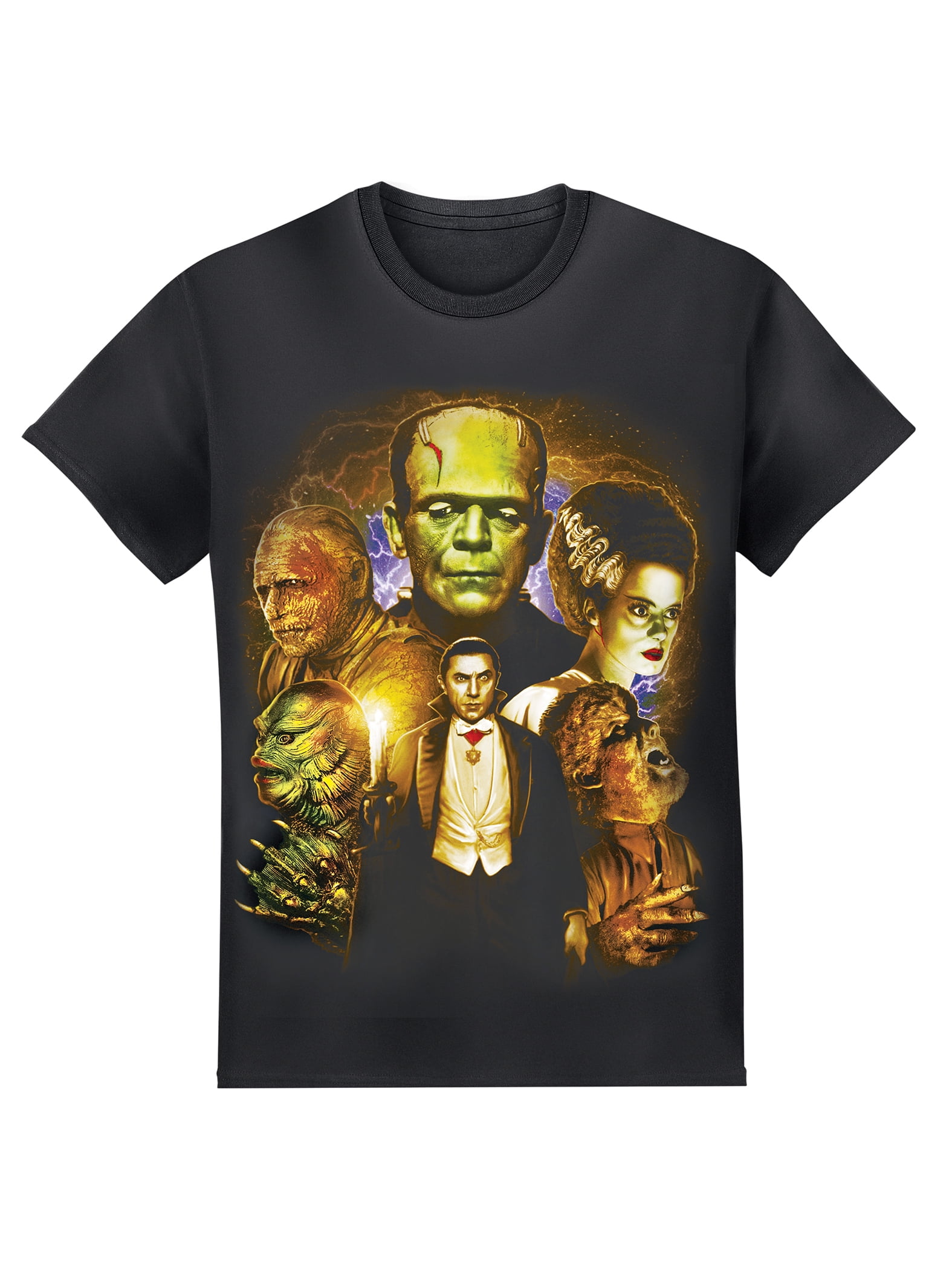 Collections Etc Universal Monsters Collage Graphic T-Shirt - Walmart.com